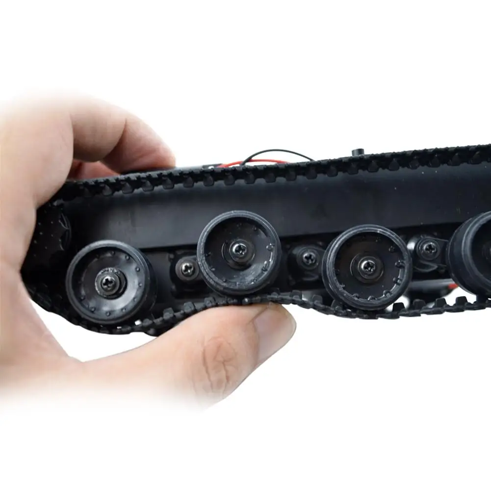 3V-7V Rc Tank Smart Robot Tank Car Chassis Kit Rubber Track Crawler For ...