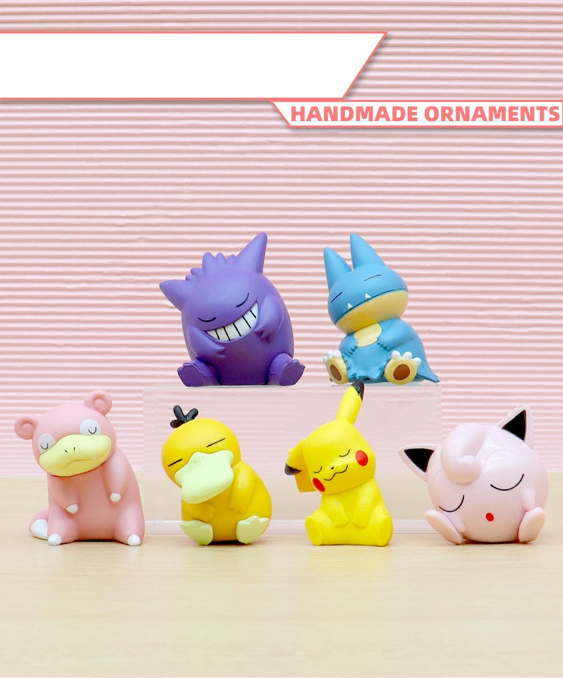 Pvc Pika-chu Action Figure Model Poke-mon Doll Pika-chu Bulbasaur ...