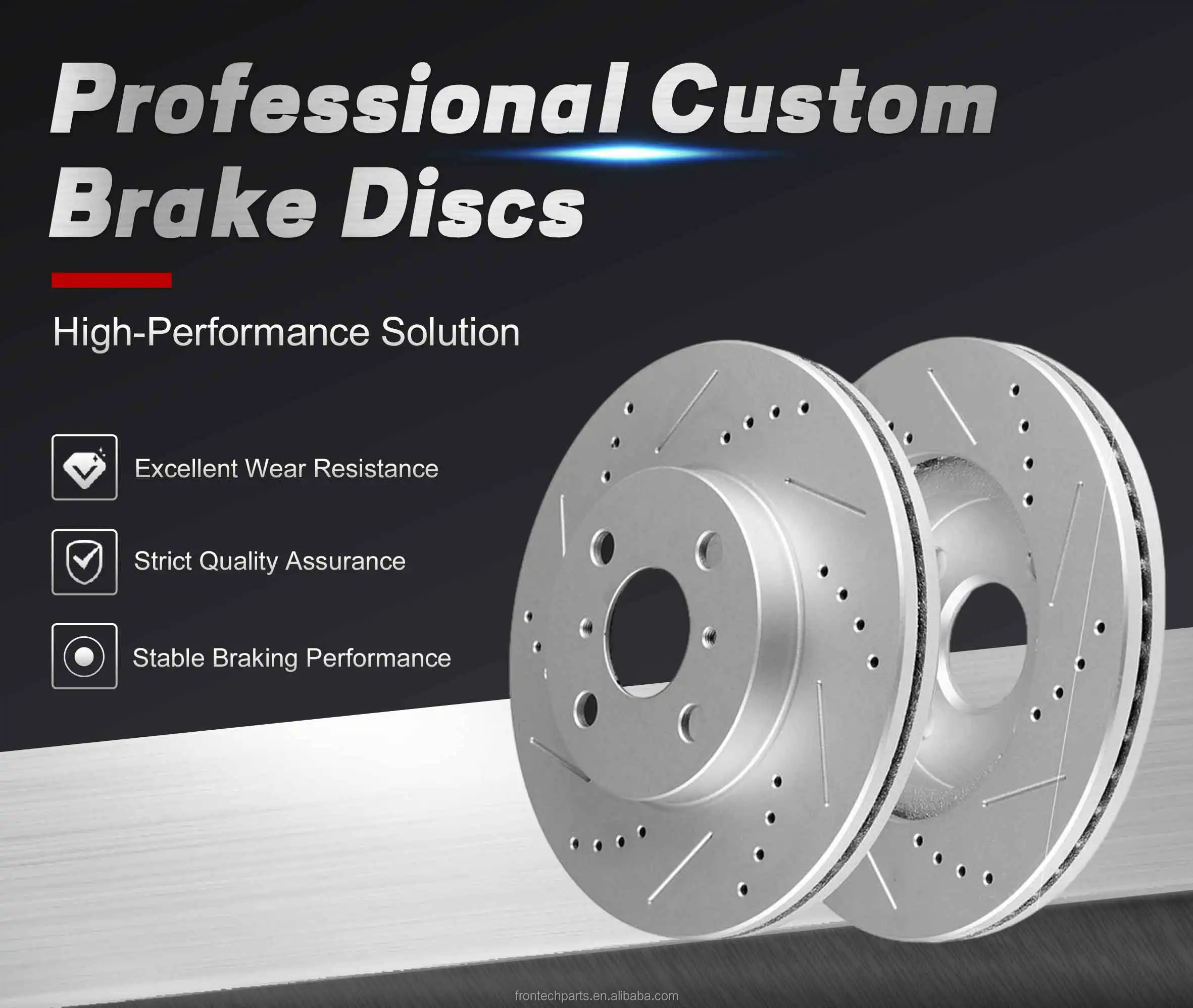 Auto Disc Brake System Coating Geomet Disc Brake Rotor for JAC