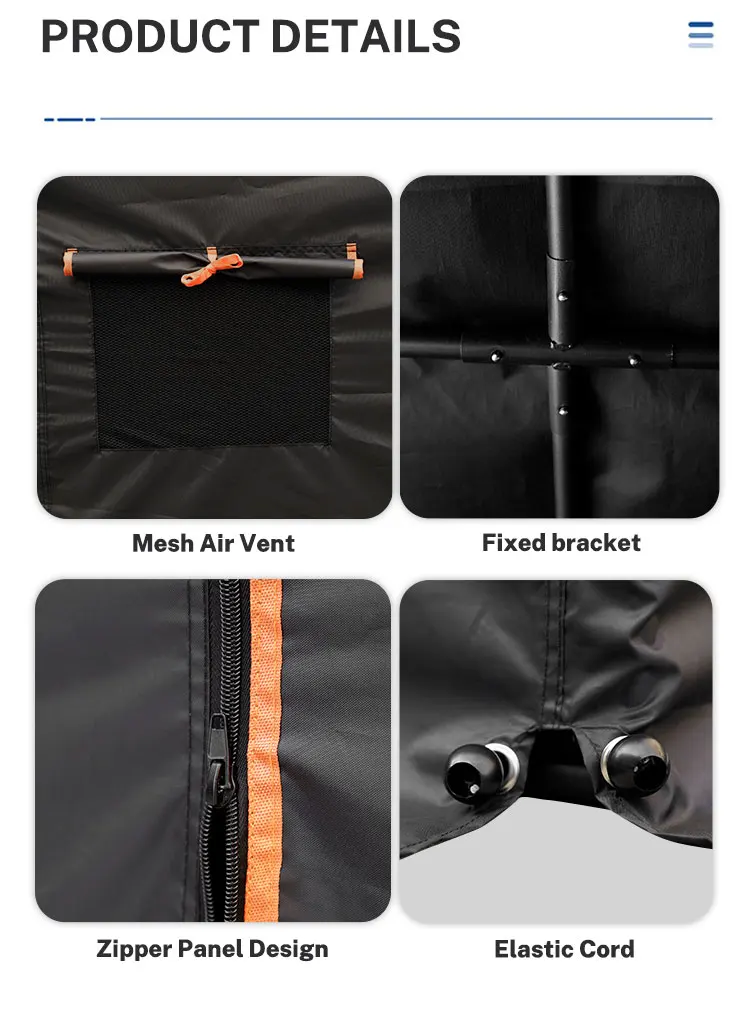 Homful Retractable Motorcycle Cover Shelter Motorbike Garage Foldable