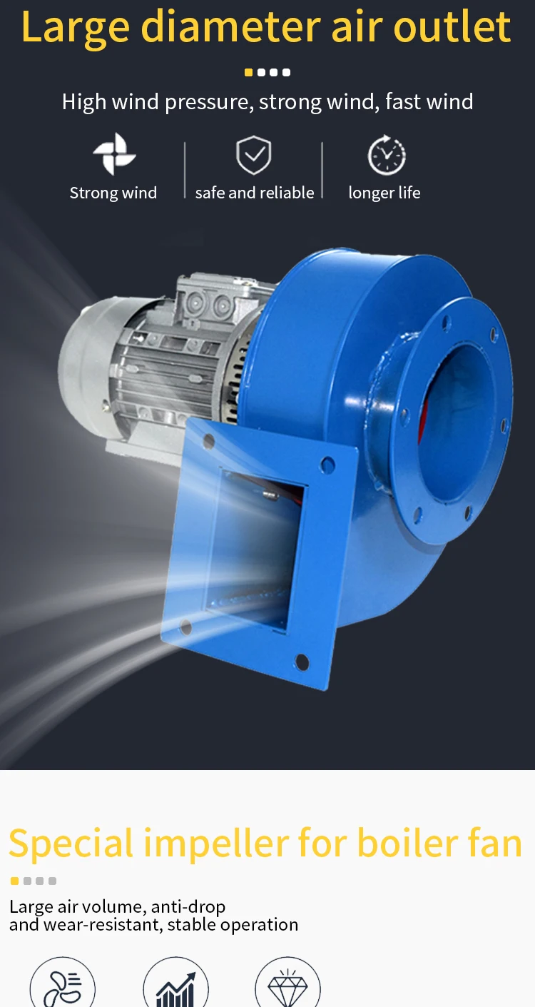 YN5-47 Industrial Centrifugal Fan Small Boiler Induced Suction Chimney ...