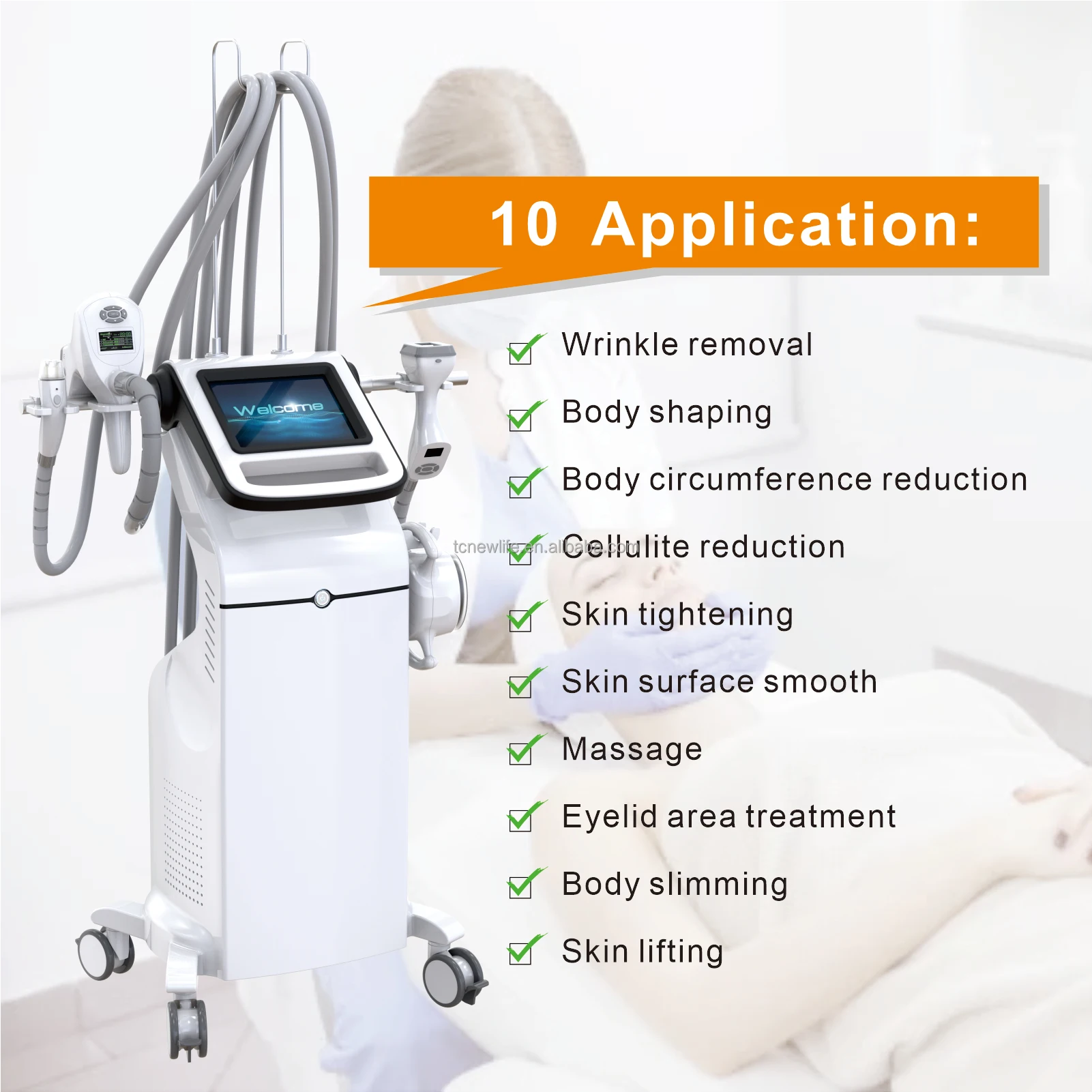 Vertical 80k Vacuum Terapia Body Shape Weight Loss Machine/ Rollsculpt ...