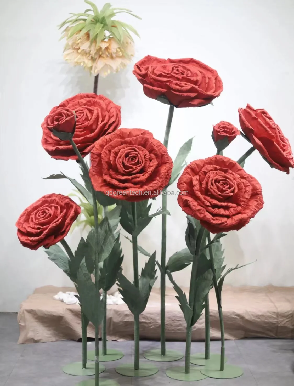 Interior Decoration Rose Customized Giant Flowers Bouquet Shopping Mall ...