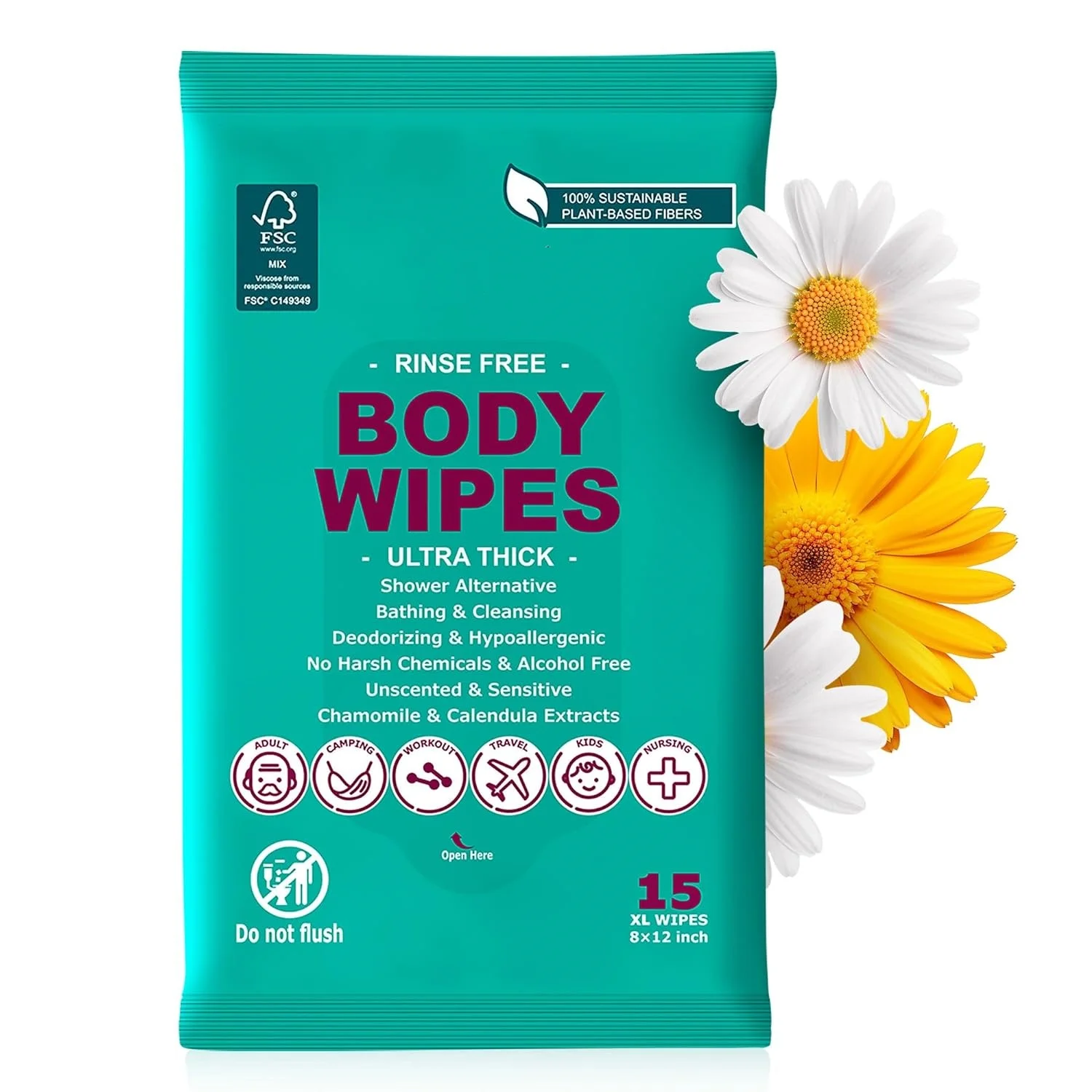 Ultra Thick Deodorizing And Cleansing Plant Based Fibers Ph Balanced ...