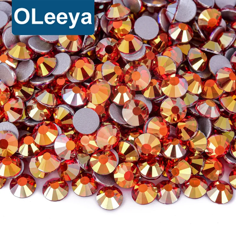Oleeya High Quality New Color Ss6- Ss20 Crystal Flat Back Glass ...