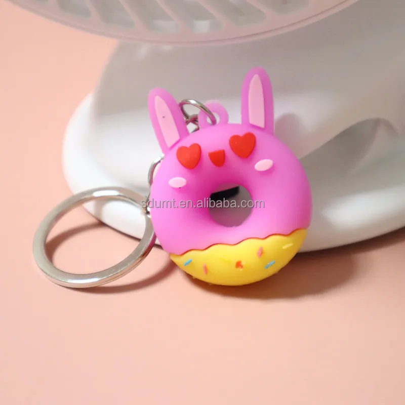 Donut Keychain Gift Idea Kawaii Food Glitter Keyring Key Chain Donuts ...