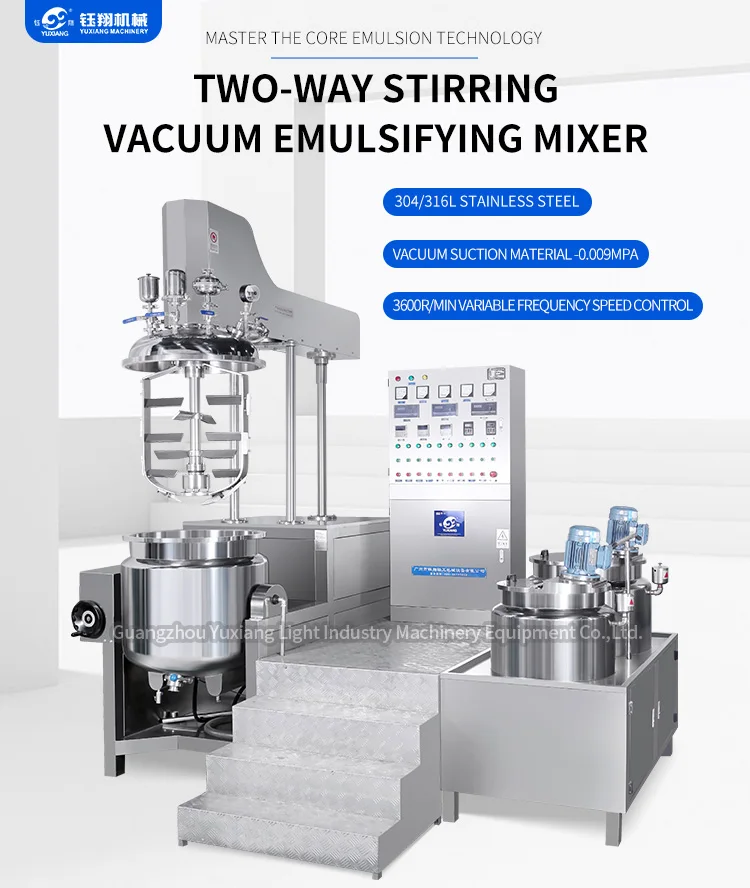 High Shear Mixer Agitator Homogenizer And Emulsifier Vacuum And Milling ...