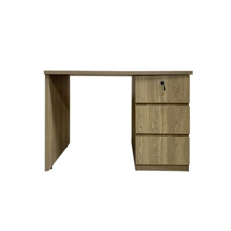 Ship Wooden Office Desks Wood Grain HPL Workbench With 3 Drawer ...