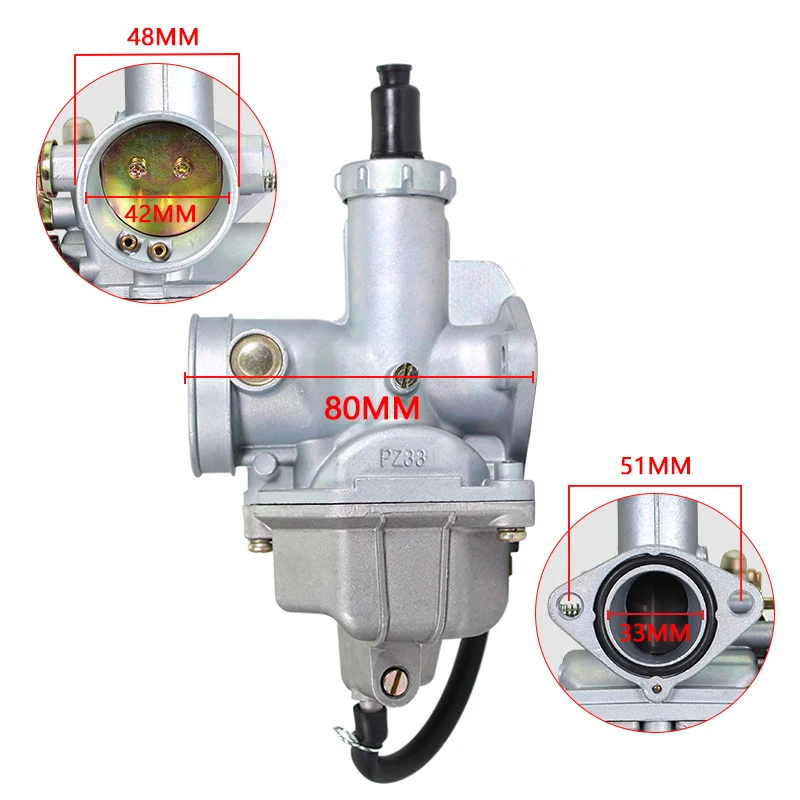 PD PZ PZ26 PZ27 PZ30 PZ32 PZ33 PZ34 with Pump for Honda ATV Carburetor