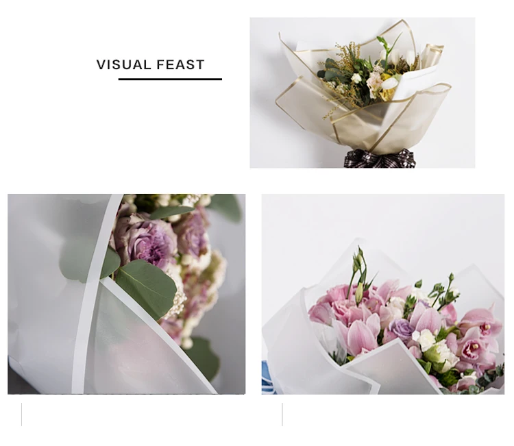 SINOWRAP Translucent Matte Wrapping Paper Plaid Print Korea Paper ...