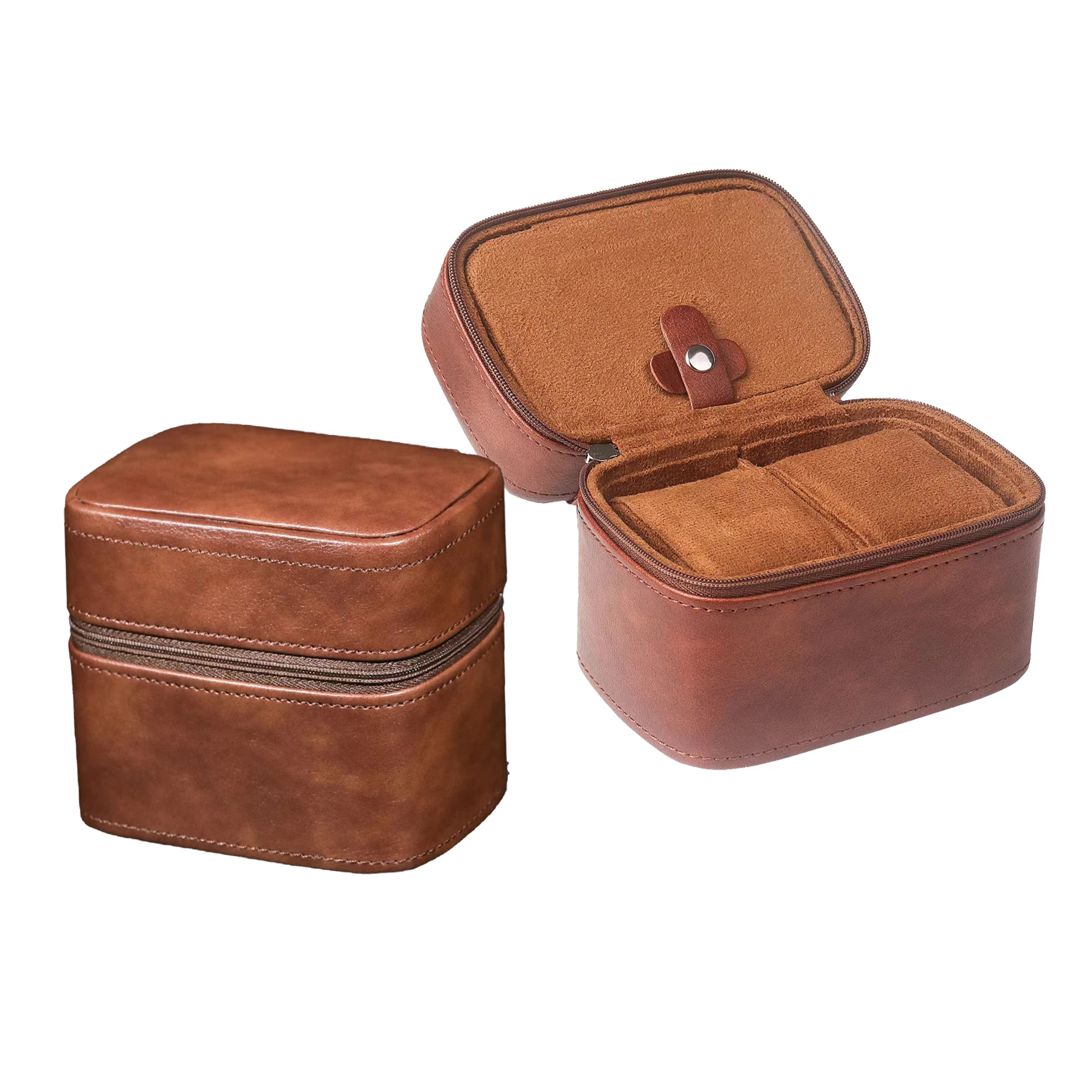 Luxury Custom Logo Black Orange Watch Boxes - Charming Packing