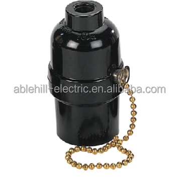 E27-e27 Screw Edison Lamp Holder /bakelite Lampholder With Pull Switch ...