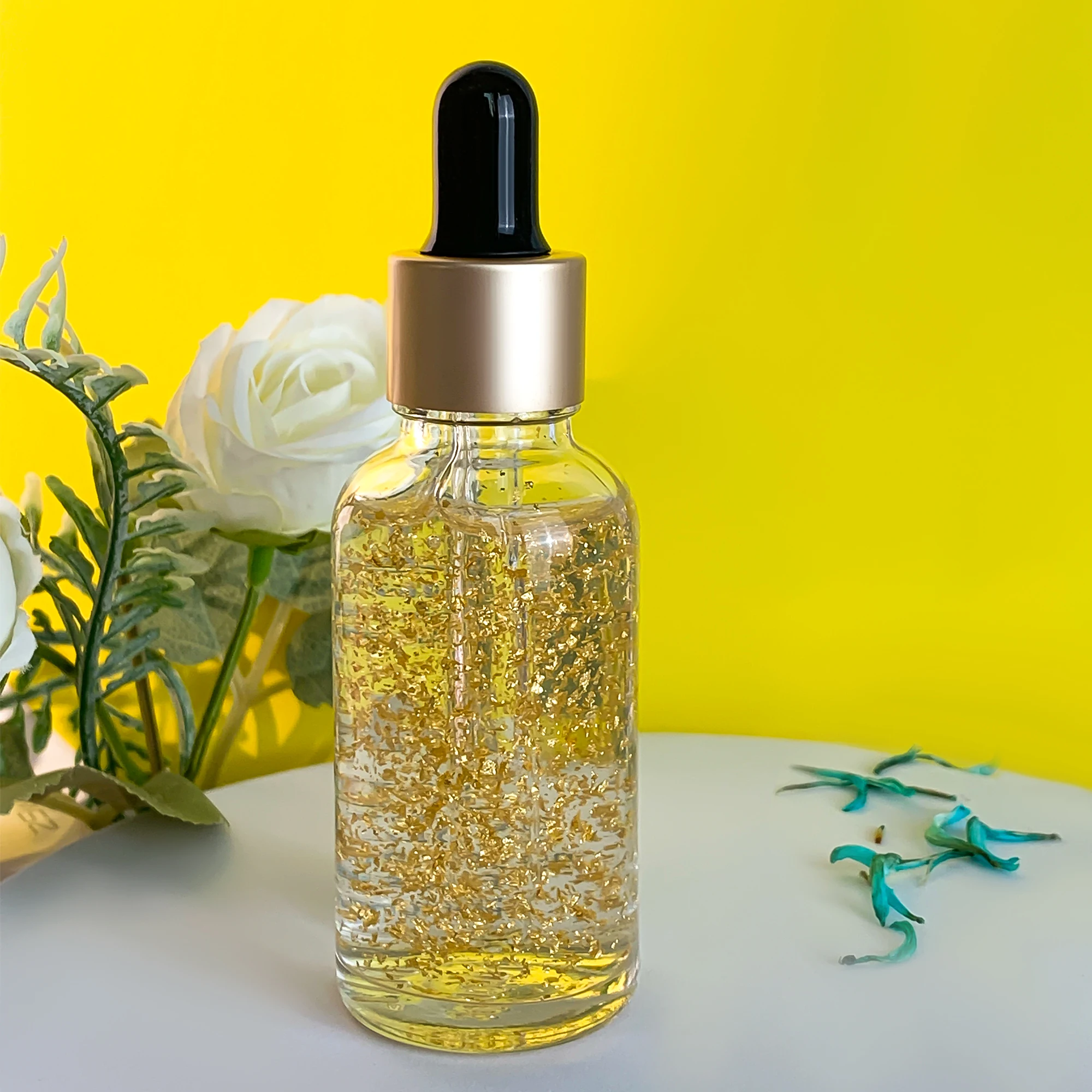 Custom Skincare Face 24k Gold Foil Essence 30ml Whitening Anti Wrinkle ...