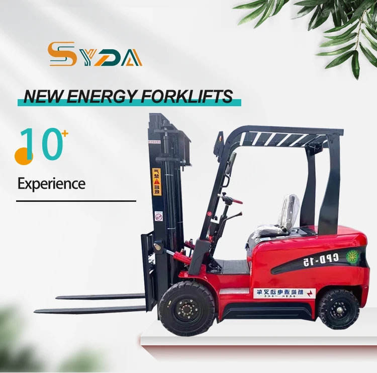 Small Simple Portable Electric Forklift Truck Hydraulic Handling Truck Curved Arm Elevated ...