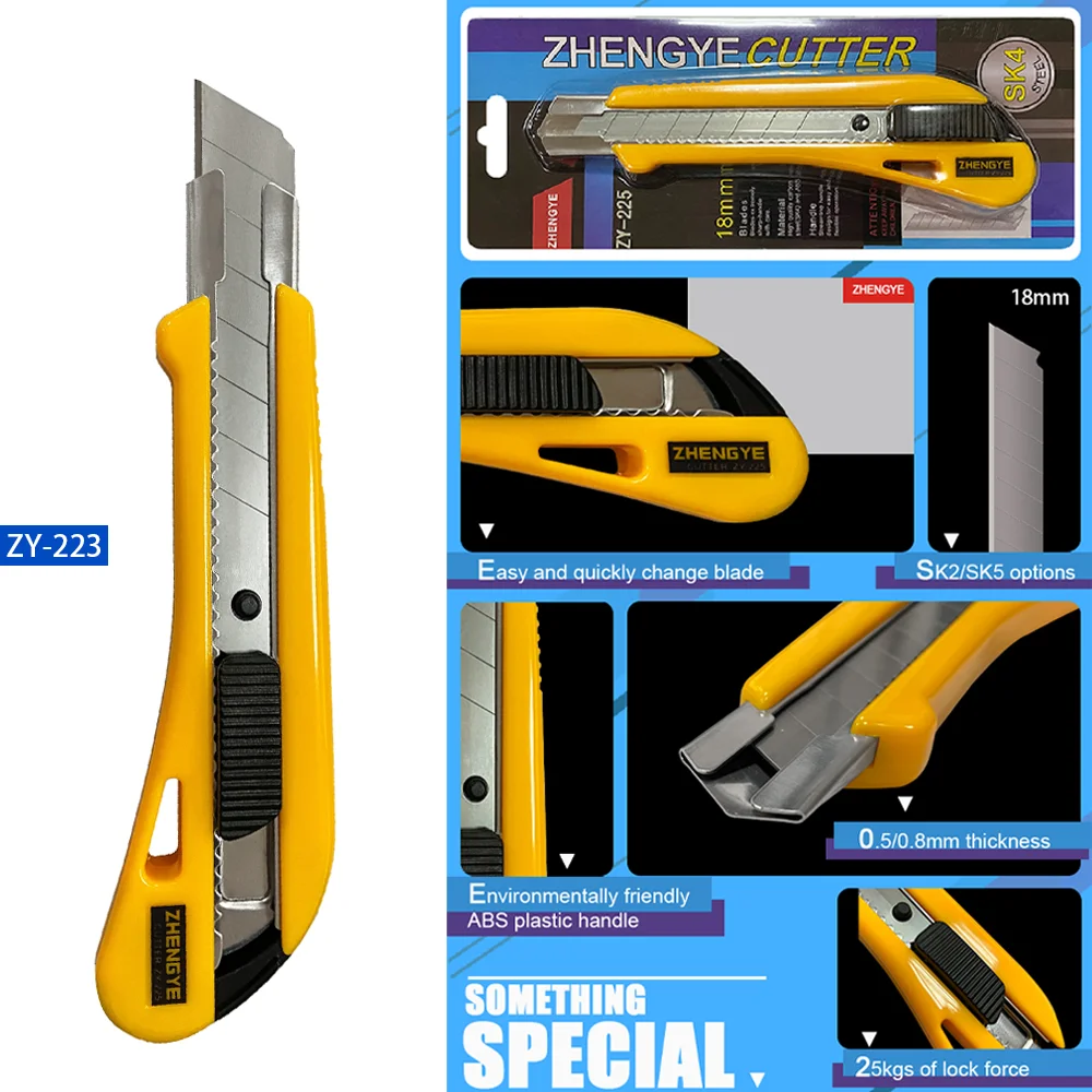 Multiple Models 9mm 18mm Snap Off Blade Box Cutter Aluminium Alloy ...