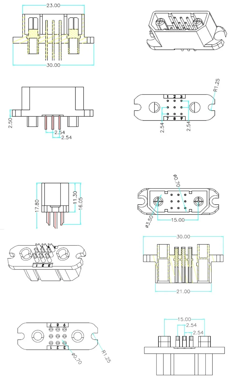 Mpx2+9 Socket Vtol Pro Adapter Jx9 Connector Multi Wires Servo ...