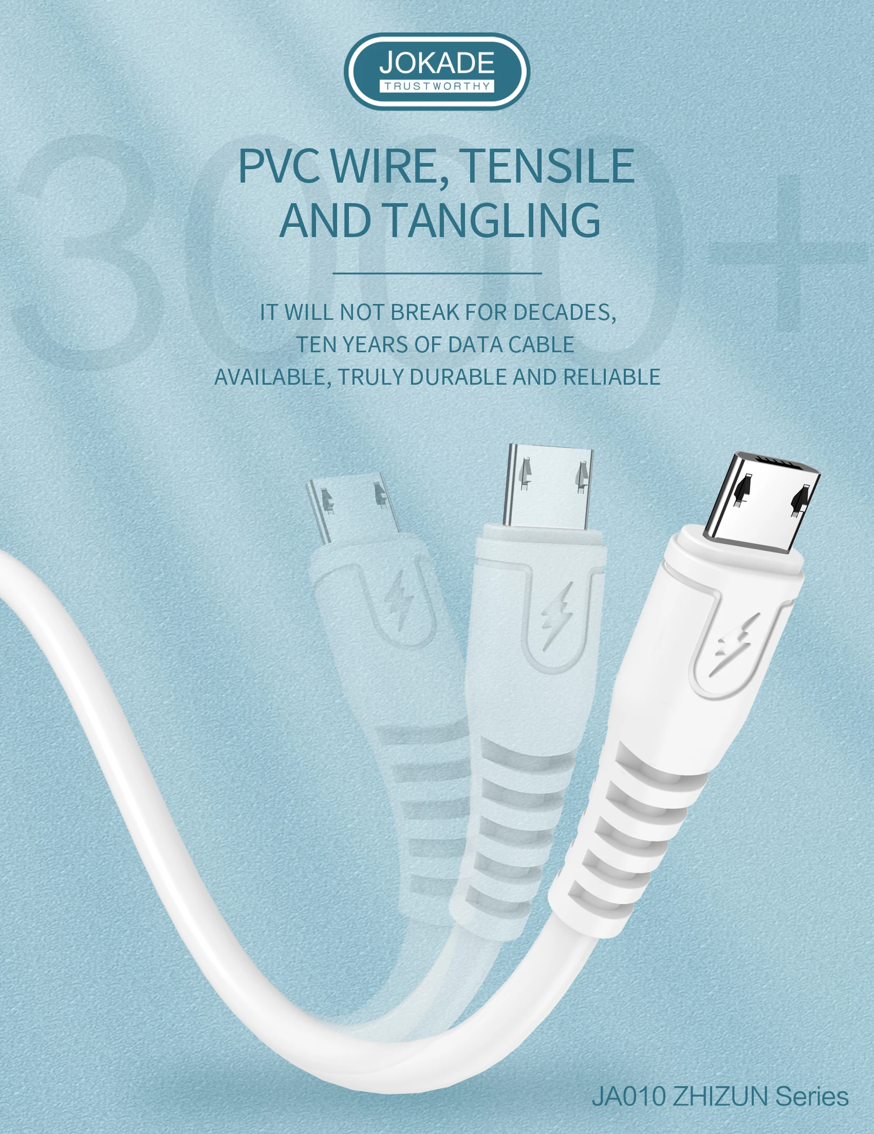 JOKADE USB Cable - High Quality Data Transfer & Charging
