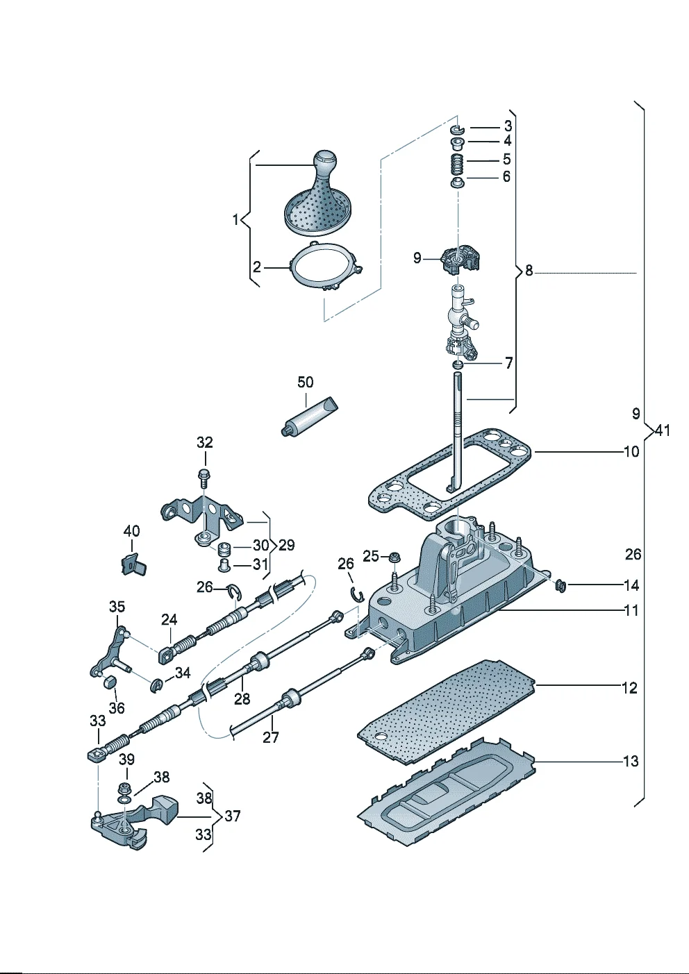Genuine Shifter Relay Lever for VW AUDI SKODA - 1K0711203H