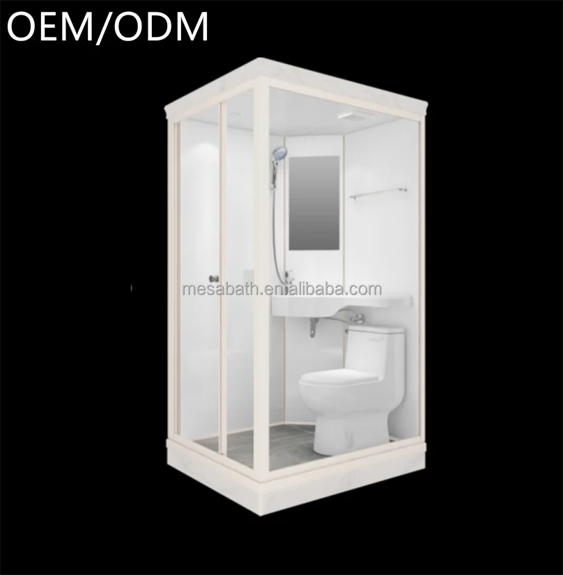 Shower Pod All in One Prefab Modular Bathroom Unit with Toilet