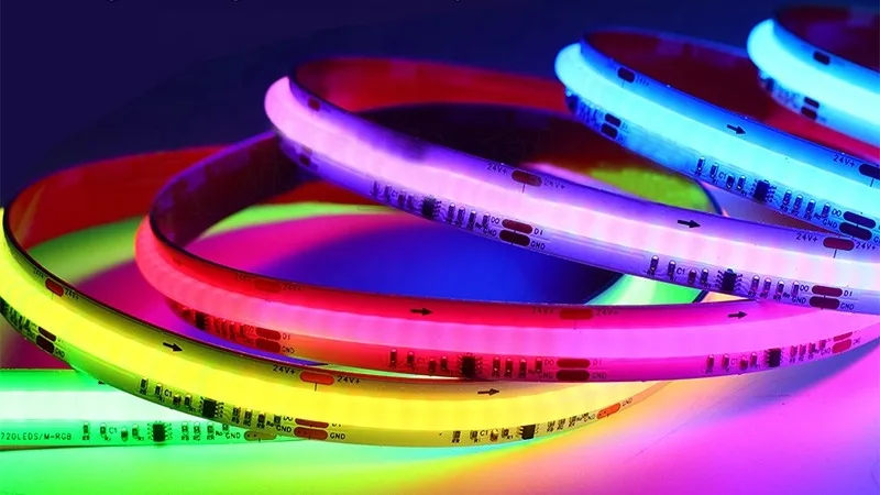 Dream Color Addressable Cob 12v 24v Rgbw Rgb Streifen Flexible 720/m ...