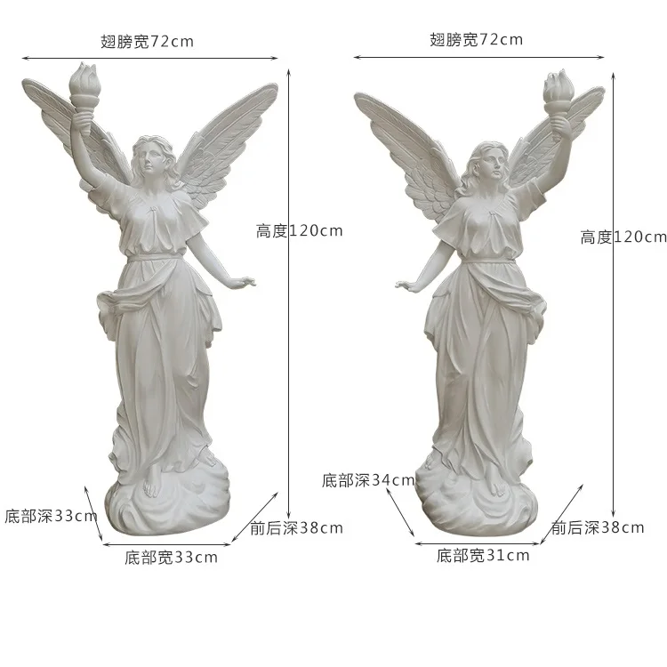 High Quality Large Outdoor Statue Fiberglass Angel Statue - Buy Angel ...