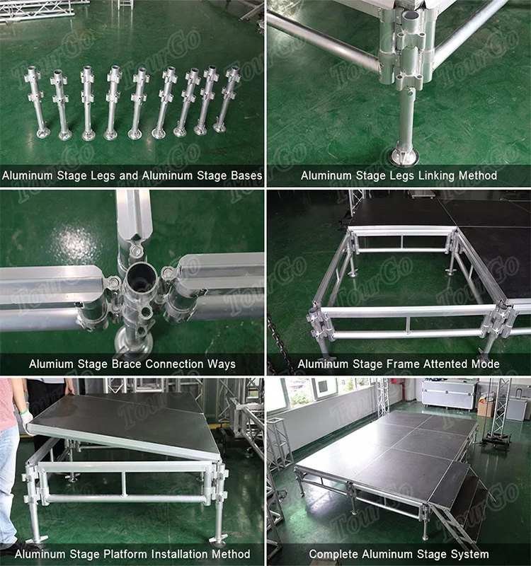 Portable Aluminum Round Stage Platform for Event - Tourgo
