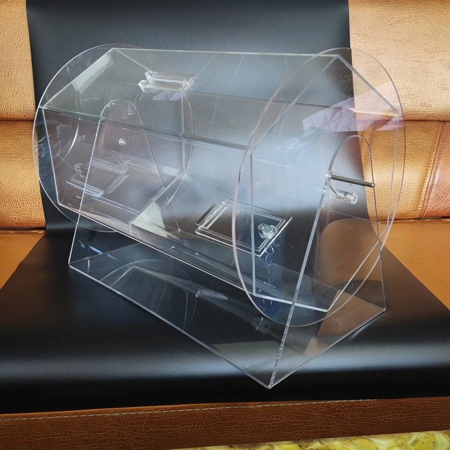 Alibaba.com: Lockable Custom Acrylic Raffle Drum, Transparent Design ...
