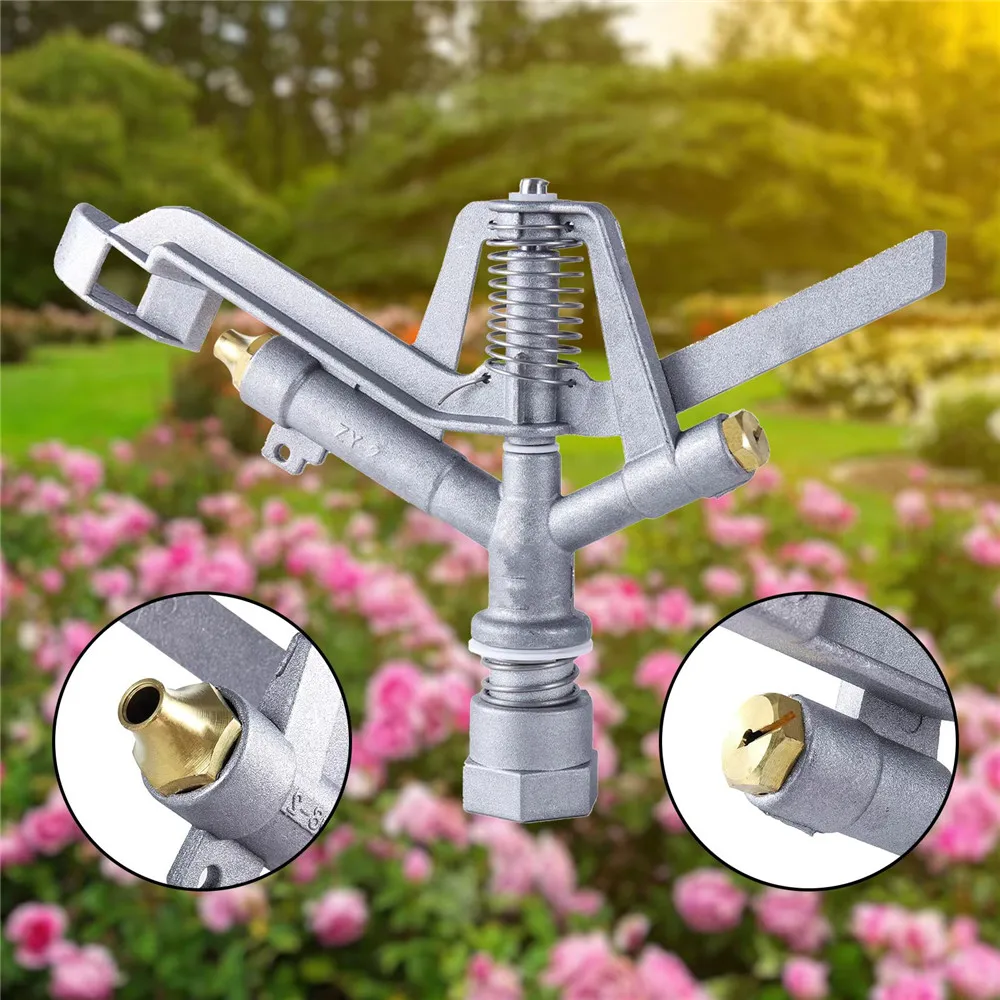 1 Inch Female Double Outlet Rocker Sprinkler Farmland Lawn Watering ...