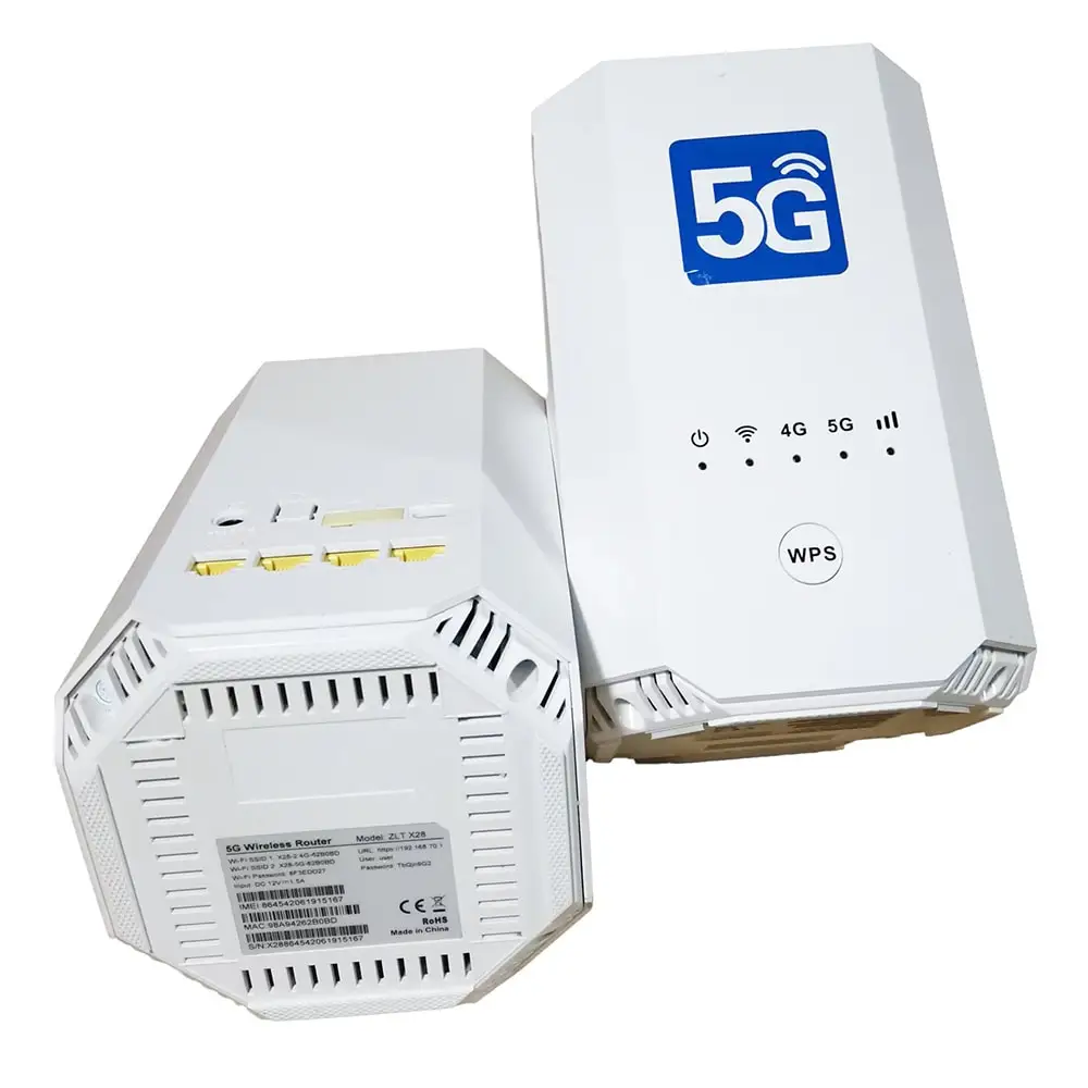 5G Indoor CPE ZLT X28 - High-Speed Wifi Router with Sim Card Slot