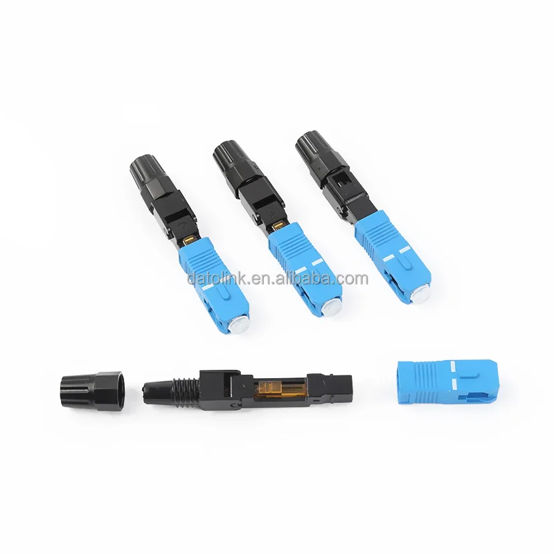 Sc Upc Fiber Optic Fast Connector Ftth Sc Optic Quick Connector For Fiber Optic Equipment Field ...