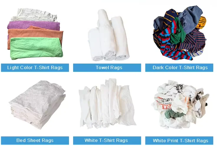 High-quality Recycled Wiping Rags - Durable & Absorbent