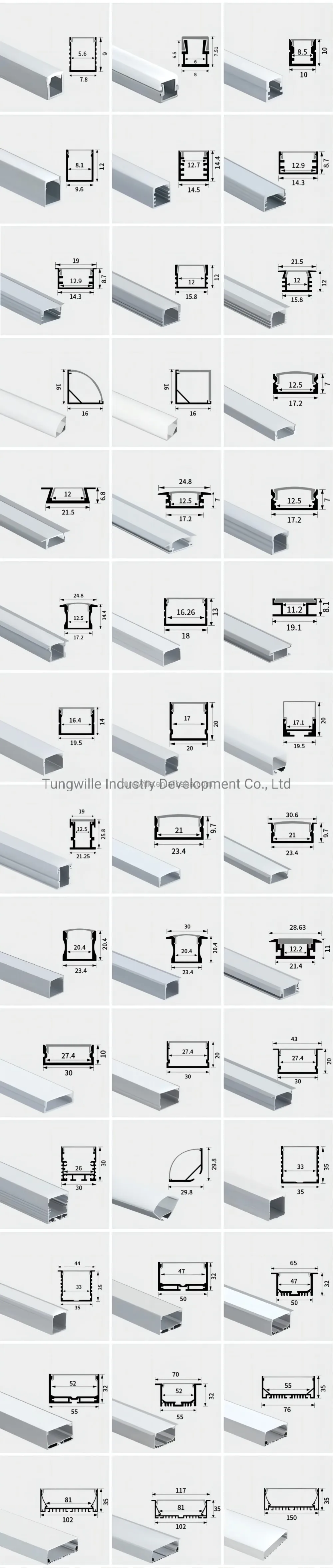 17mm X 8mm Black LED Line Light - Durable & Efficient