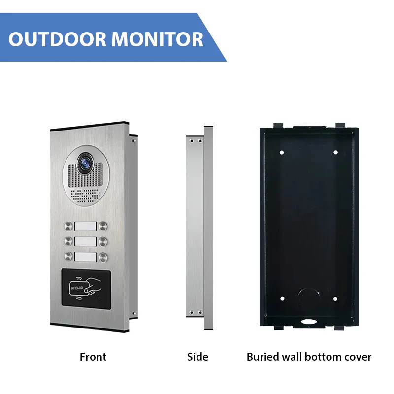 Multi Apartment Video Door Phone Intercom System - HD 720P