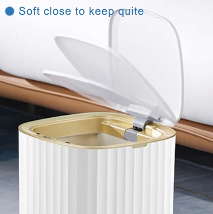 Plastic Smart Oval Electric Sensor Bin 10l Automatic Trash Can Smart ...