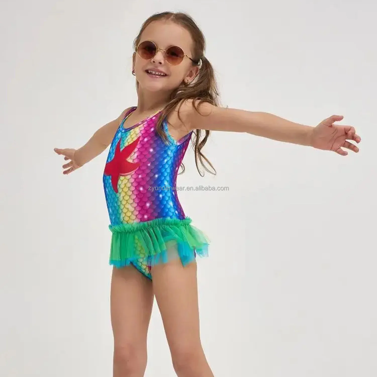 Factory Made Custom Bikini Lace Kids Girls Swimwear Children Swimwear ...