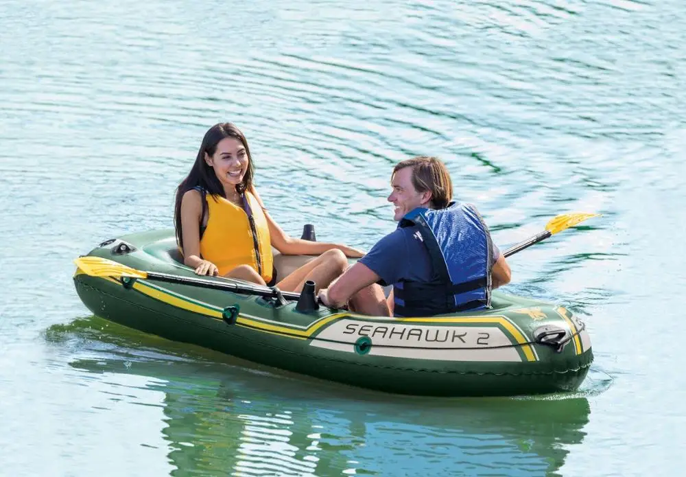 Intex Seahawk Inflatable Rafting Air Boats - Durable & Easy to Inflate