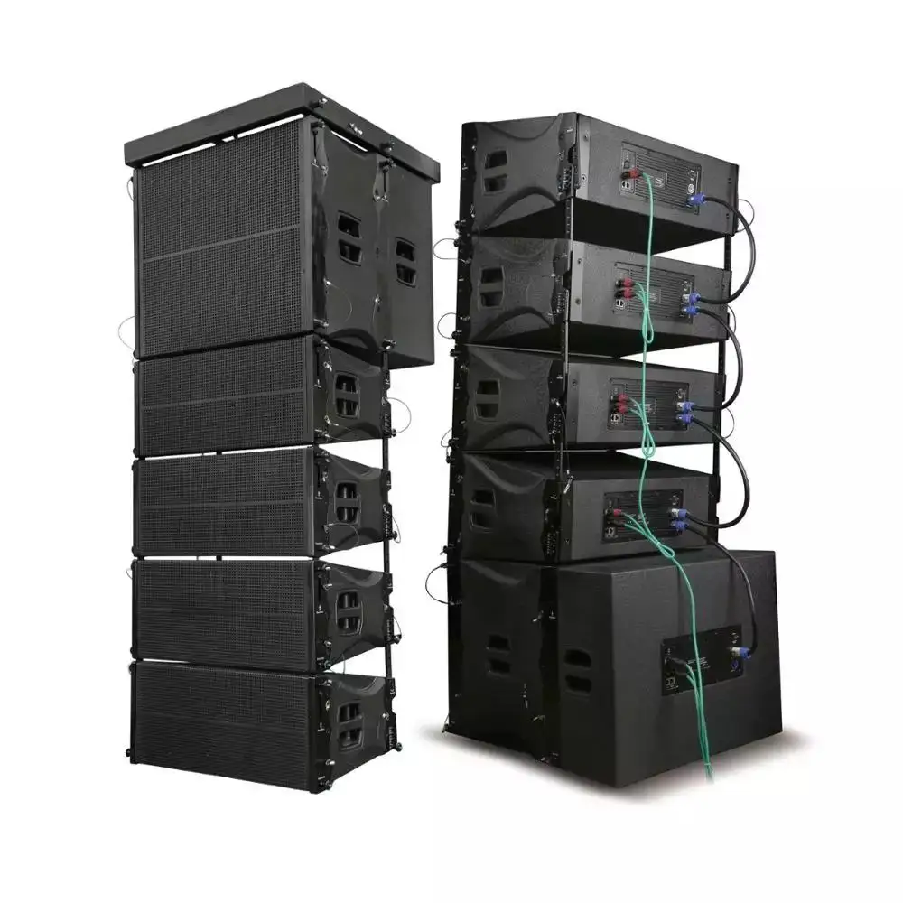 Pro Audio dual 10 inch line array system Active and passive indoor ...