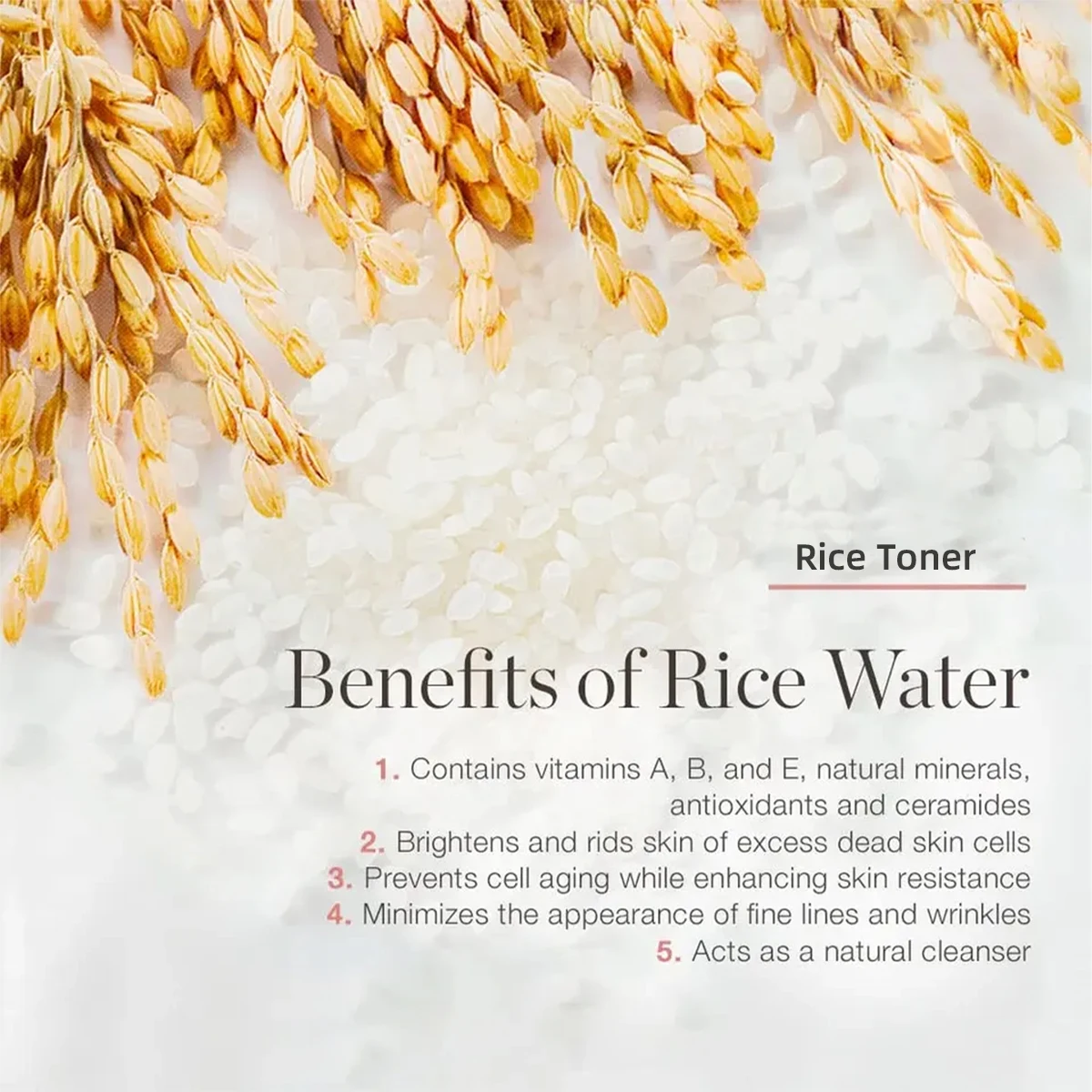 77.78% Rice Extract Glow Essence Rice Toner With Niacinamide Hydrating ...
