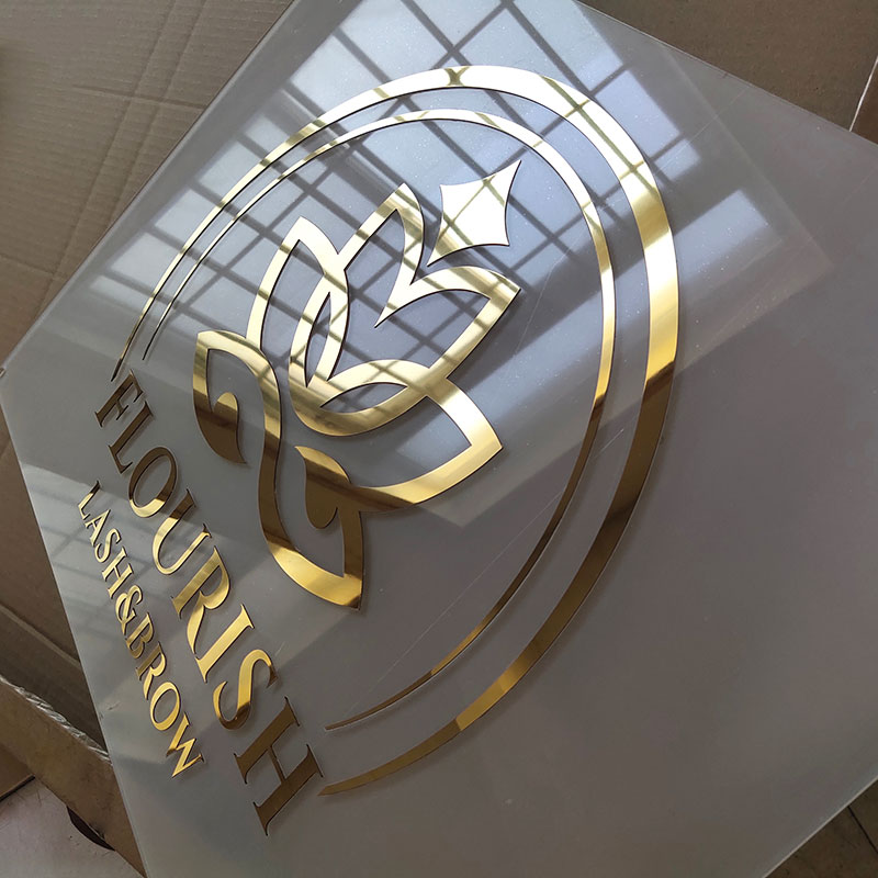 Glass Panels Company Logo Plexiglass Custom 3D Letters