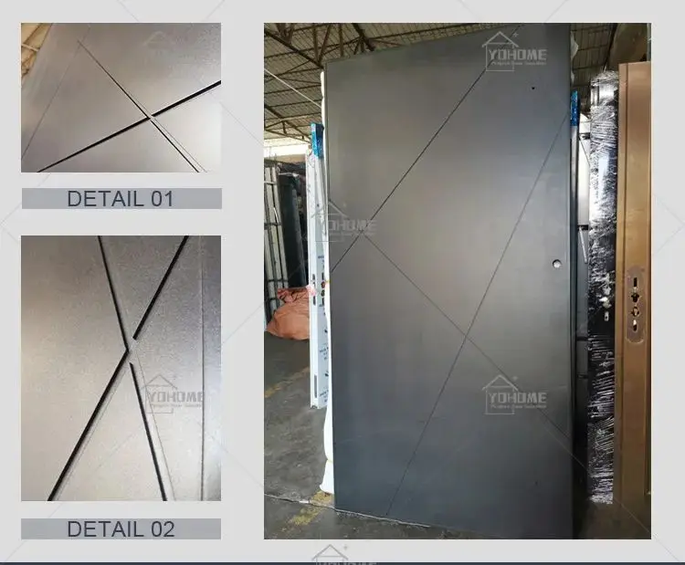 Modern Wooden Villa Pivot Entry Door - Customizable Design for Hotels ...