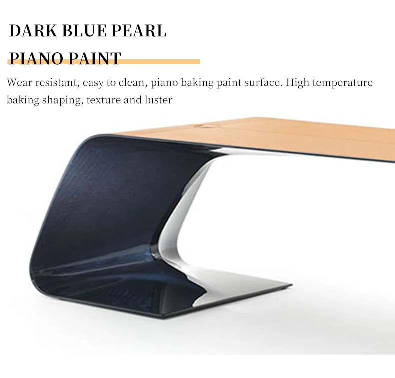 Italian Light Luxury Office Stainless Steel Marble Desk Modern Design ...