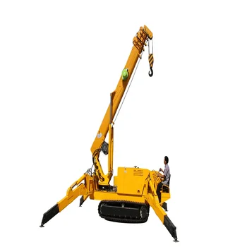 New Technology 8ton Crawler Spider Crane Hydraulic Boom Lift Mounted ...