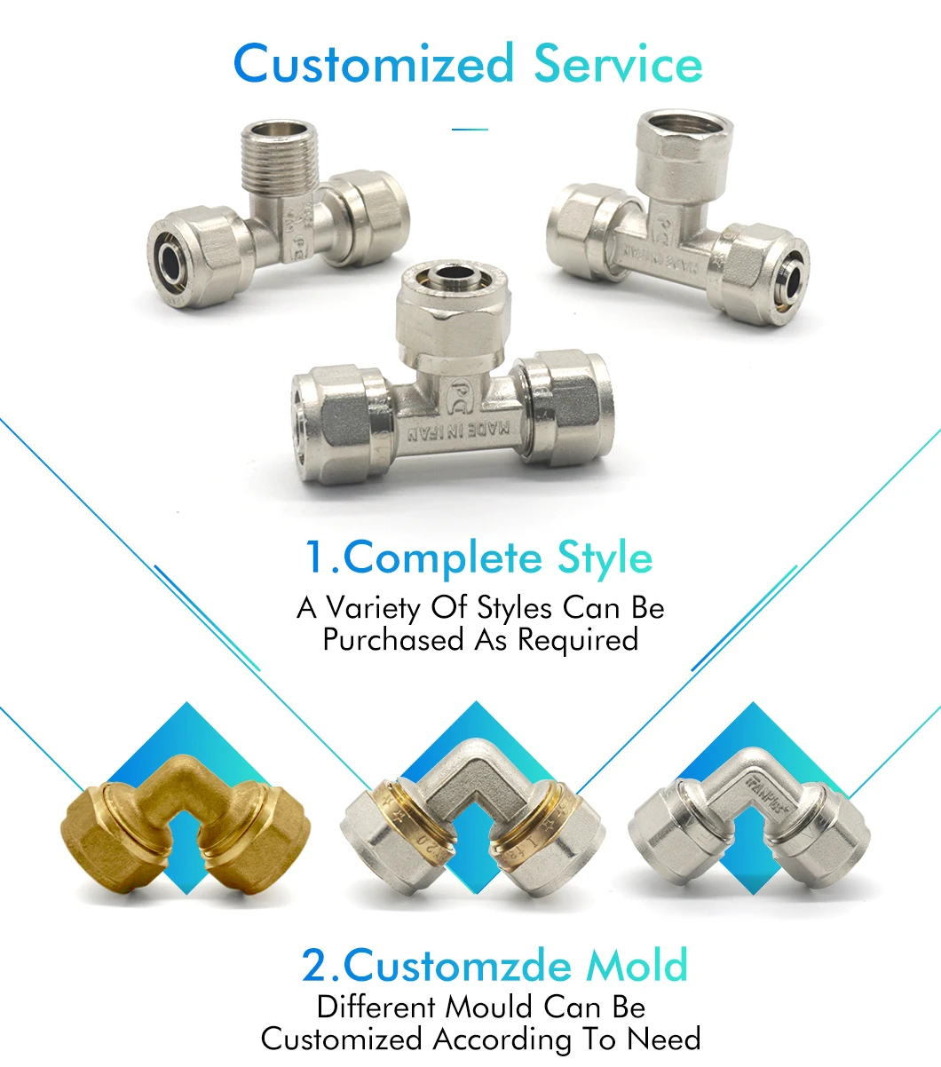 Ifan Pex Compression Fitting Wholesale 16mm - 32mm Pex Materials Brass Compression Fitting Pex ...