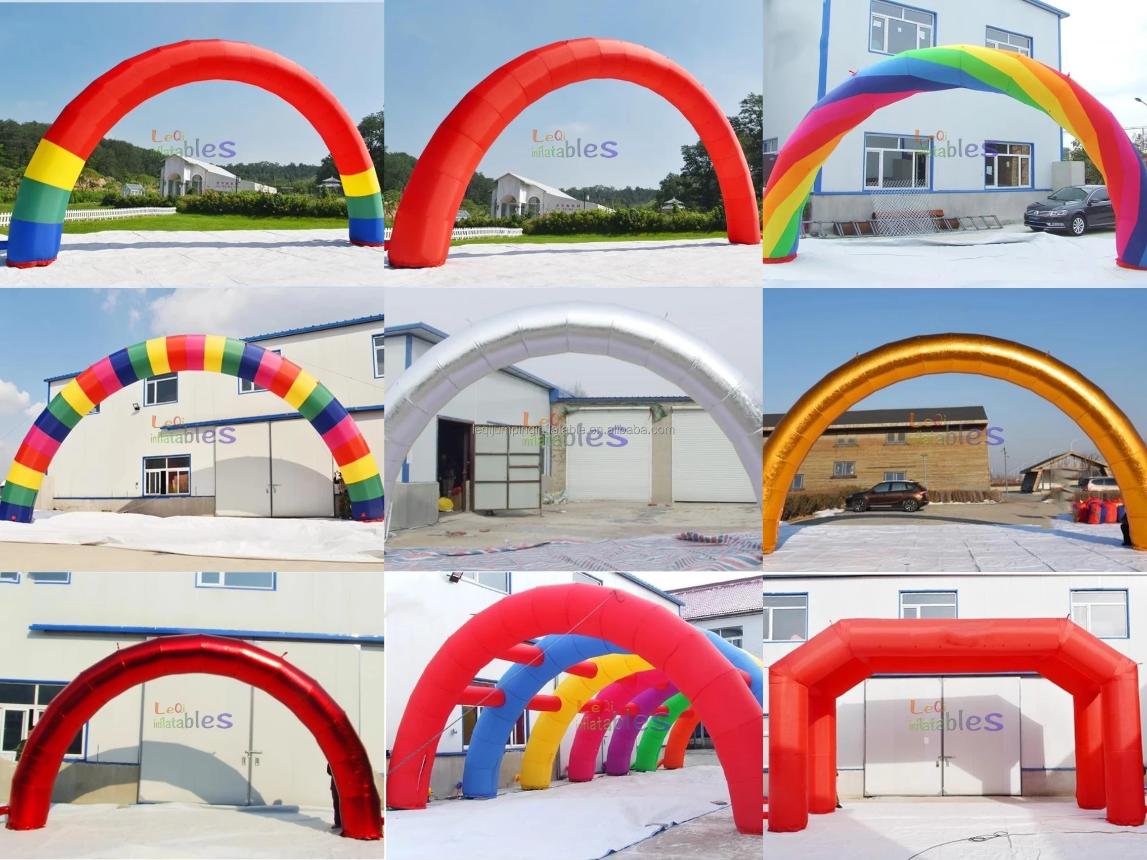 Open-air Concert Stage Decorative Lighted Inflatable Flame Entrance ...