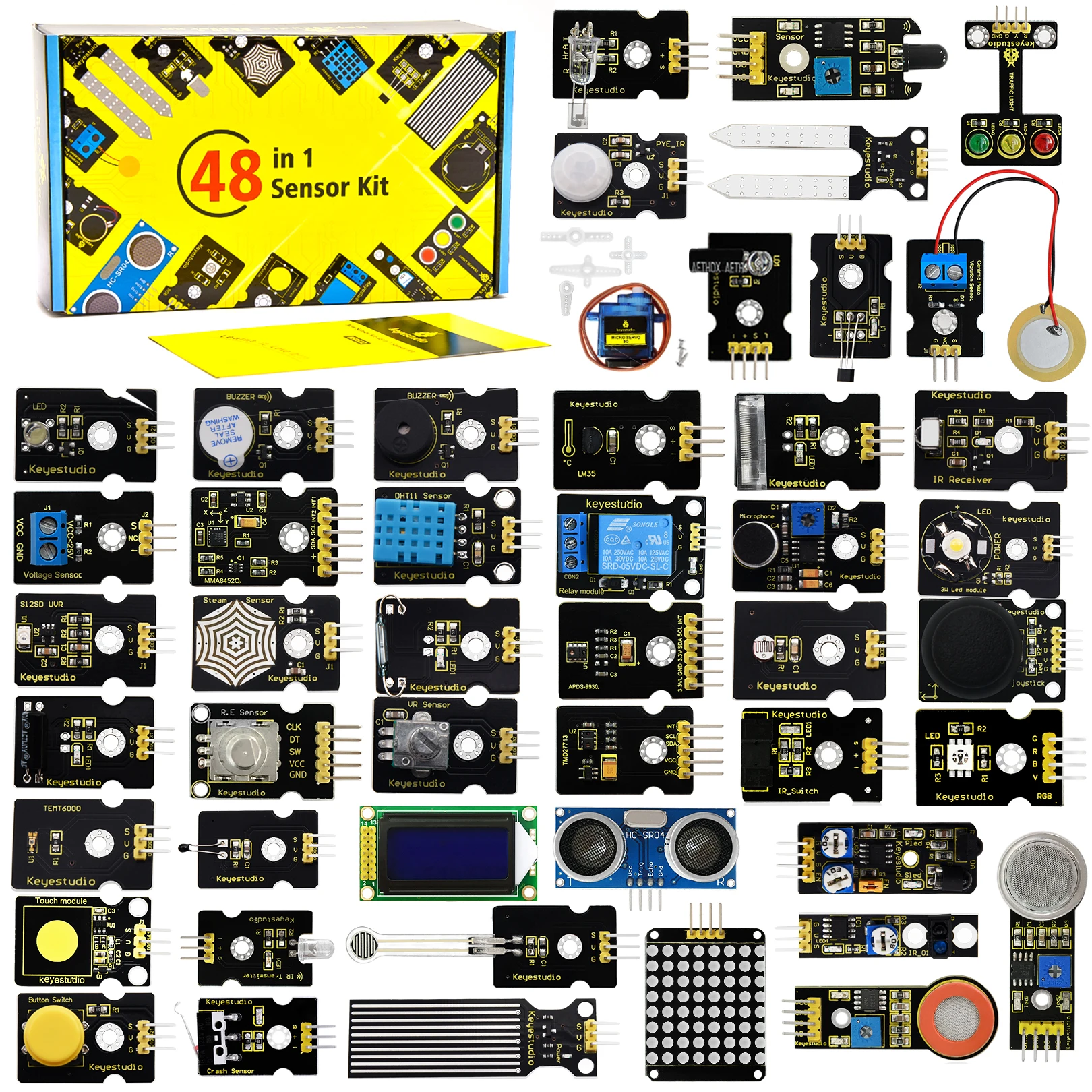 Keyestudio 48 in 1 Sensor Starter Kit for Arduino DIY