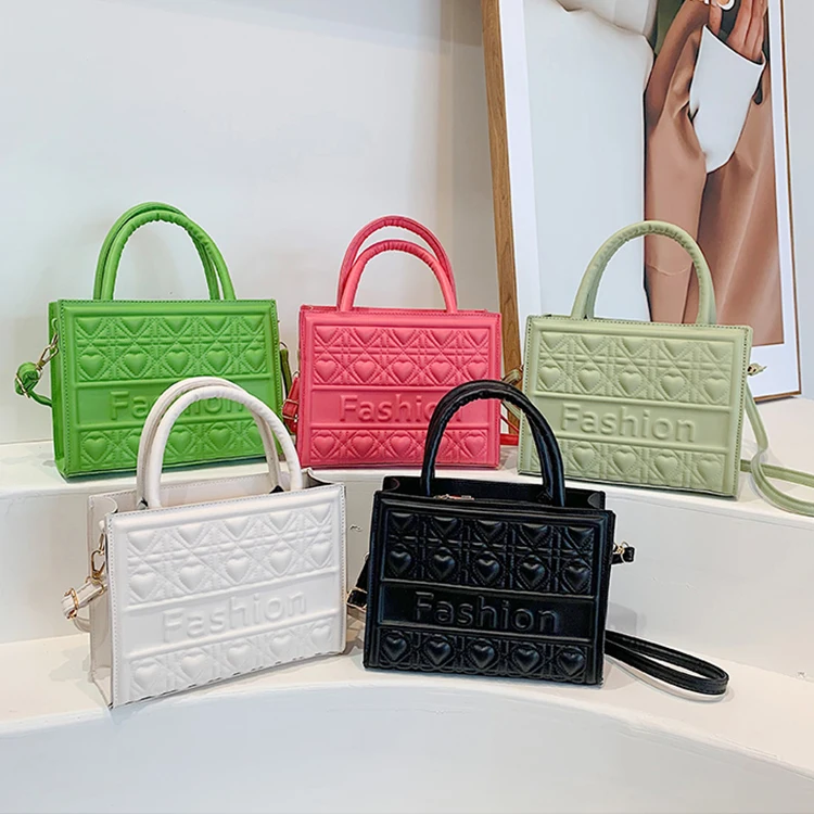 2023 New Design Small Square Purses Pu Leather Top- Handle Shoulder ...