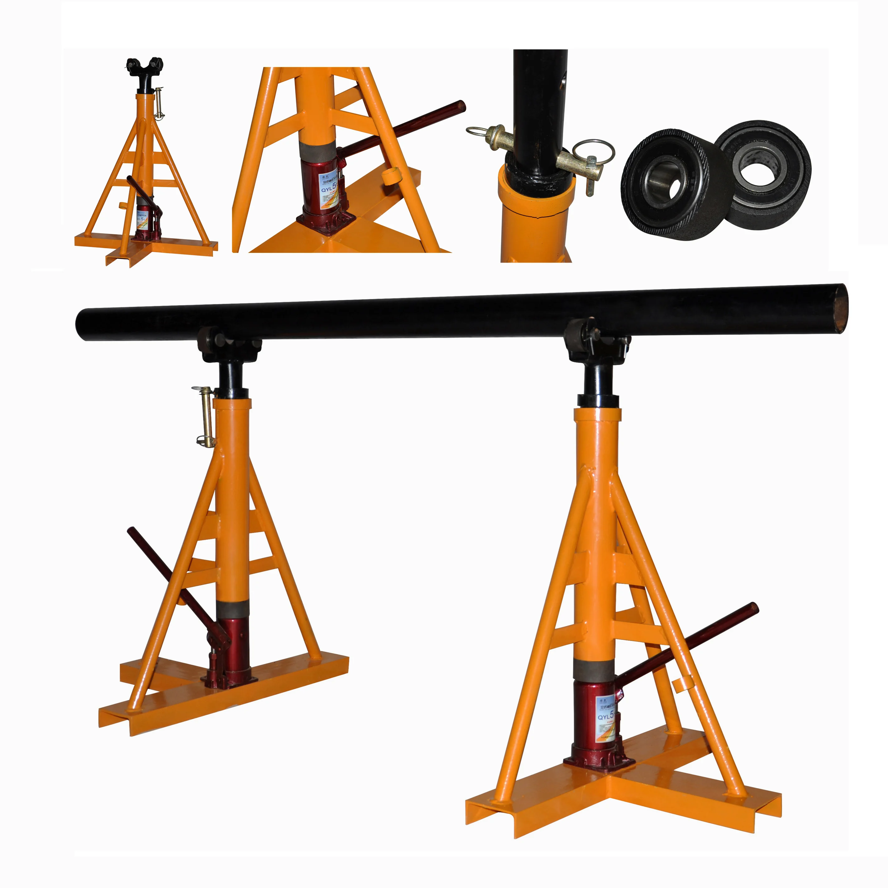 Good quality hydraulic wire rope cable stand cable drum jack cable reel ...