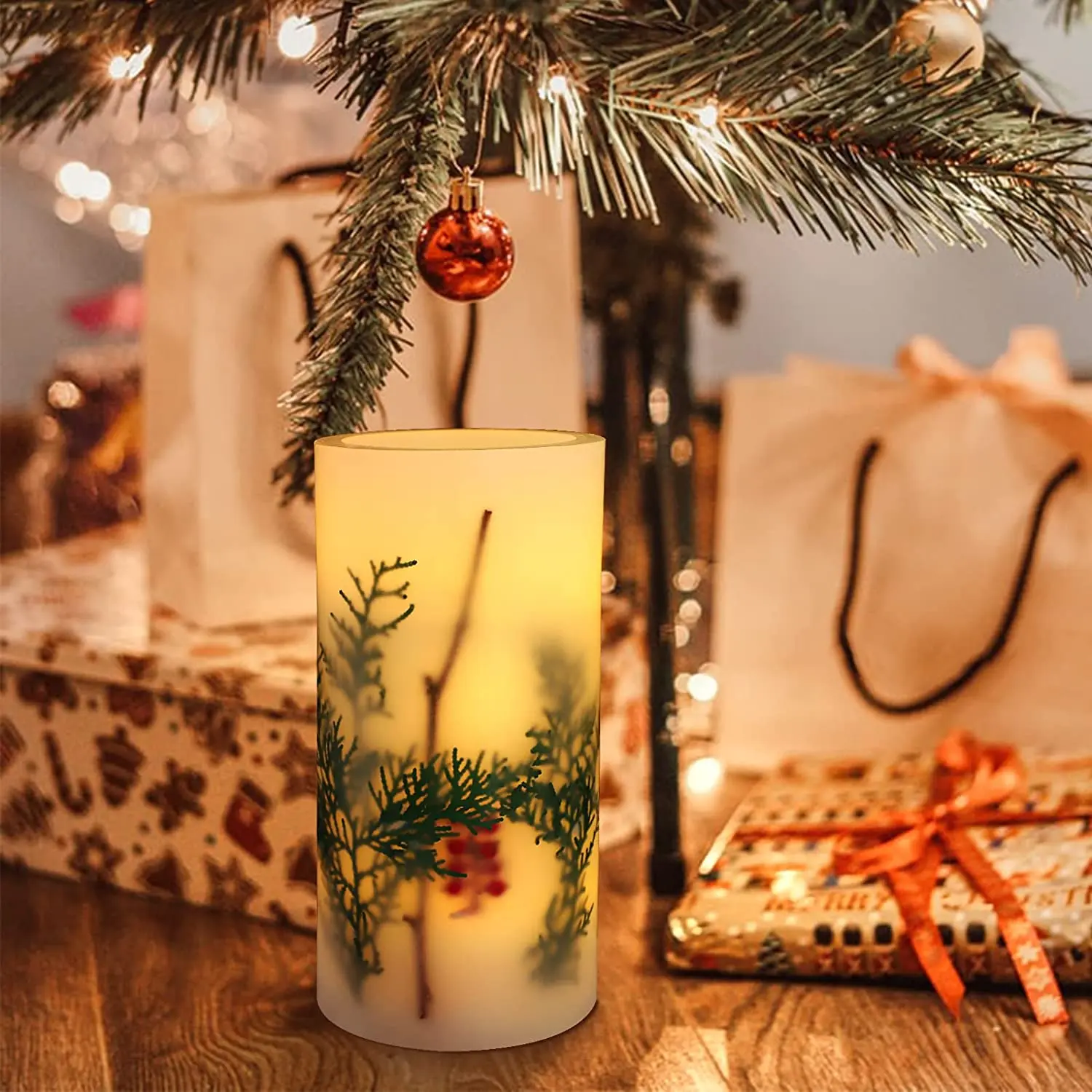 Orstar Christmas Flameless Candles,Battery Operated Single Led Candles ...