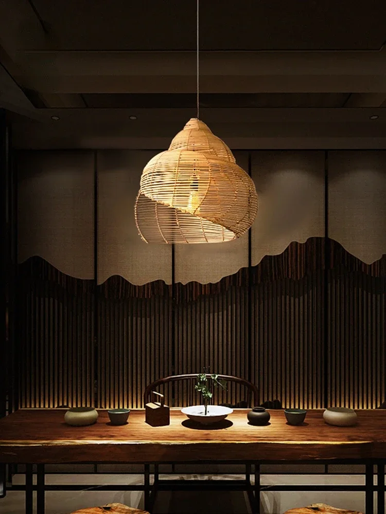 2024 Antique Handwoven Bamboo Pendant Light Handmade Wholesale Product ...