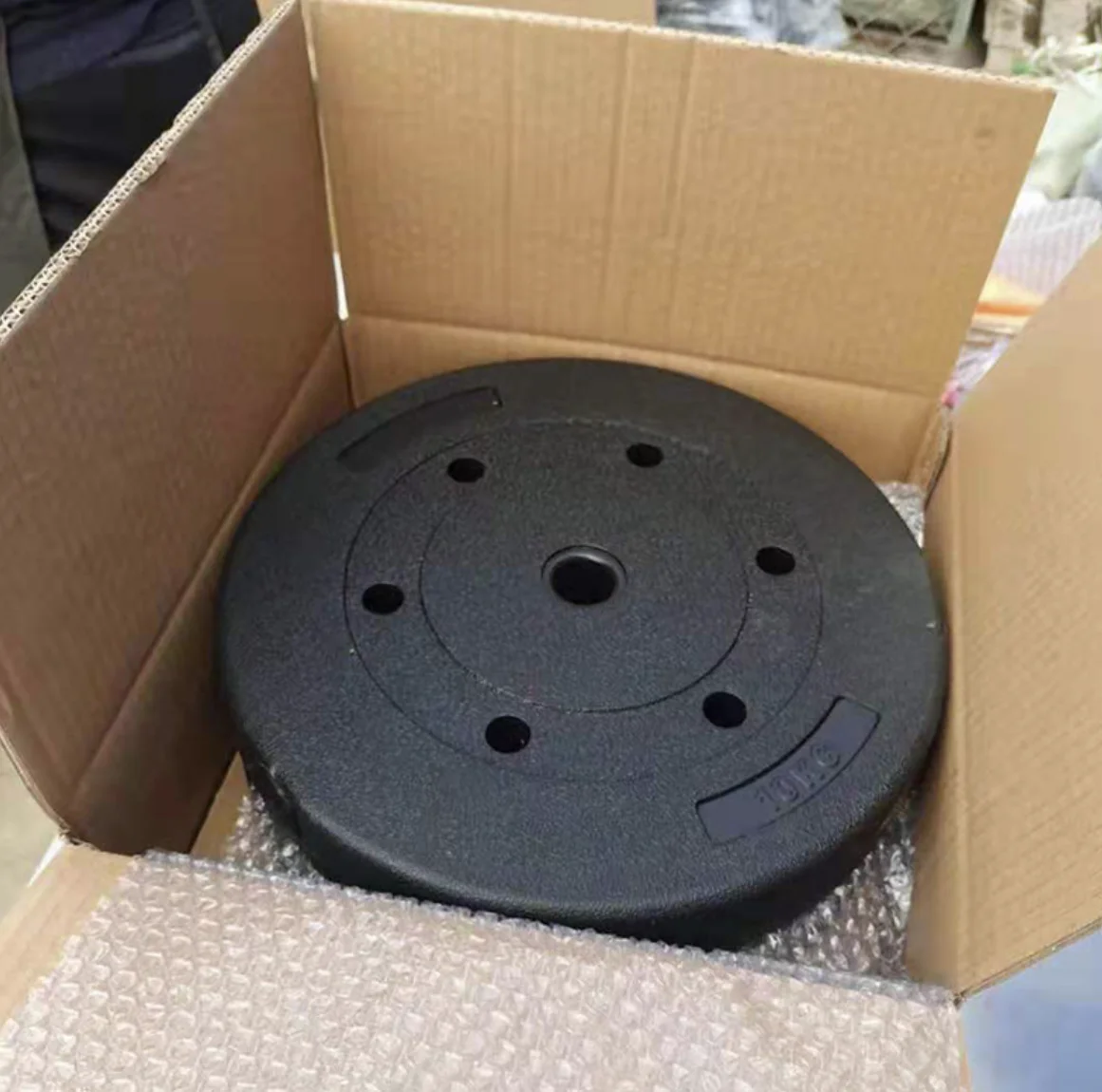 Vinyl Standard 1-Inch Plate Cement Weight Plate for Strength Training